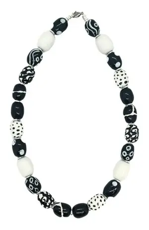 KAZURI Twilight Collection Monochrome Symphony Necklace - Multi