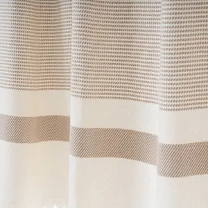 OLIVE & LINEN Pixel Shower Curtain - Beige