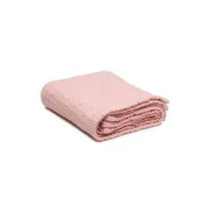 OLIVE & LINEN Soho Supersoft 4-layer Cotton Gauze Towel Bundle - Blush