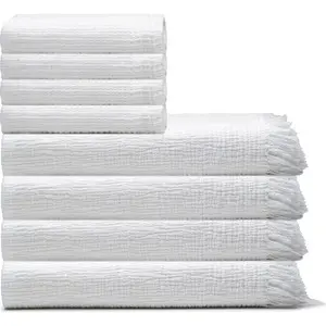 OLIVE & LINEN Soho Supersoft 4-layer Cotton Gauze Towel Bundle White