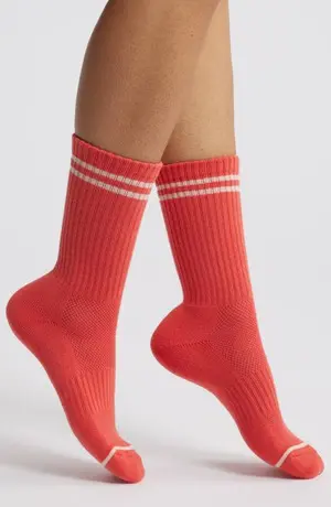 LE BON SHOPPE Boyfriend Stripe Crew Socks