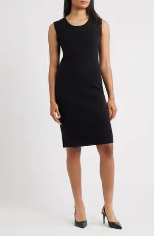 Misook Sleeveless Knit Sheath Dress