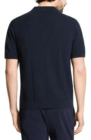 Theory Chevron Knit Camp Shirt