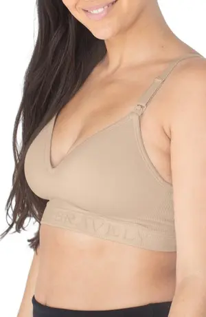 KINDRED BRAVELY Busty Sublime Contour Maternity & Nursing Brasizing Available From E-i Cup - Beige