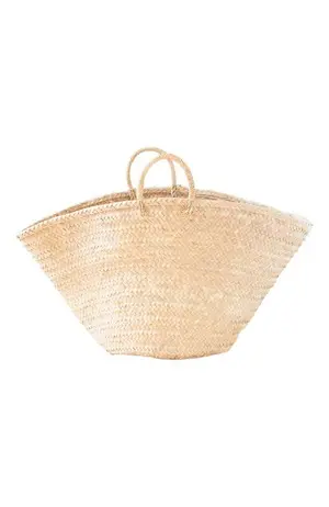 INDEGO AFRICA Oversized Palm Basket - Natural