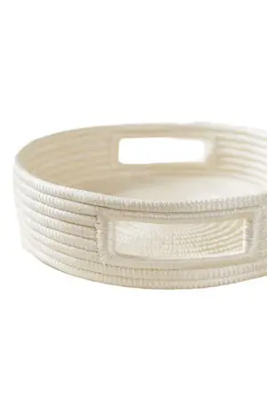 INDEGO AFRICA Small Woven Tray Sisal