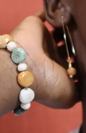 KAZURI Earth Collection Namib Beaded Bracelet