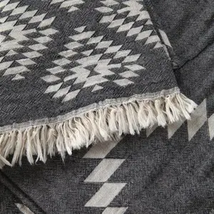 OLIVE & LINEN Turkish Cotton Hand Towel Bundles - Black