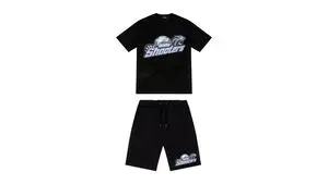 Trapstar Shooters 2.0 Shorts Set - Black/ice