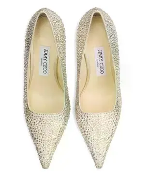 JIMMY CHOO 95mm Ixia Leather Pumps