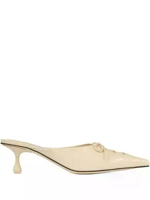 JIMMY CHOO 50mm Scarlett Mules - Neutrals