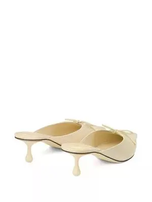 JIMMY CHOO 50mm Scarlett Mules - Neutrals