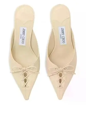 JIMMY CHOO 50mm Scarlett Mules - Neutrals