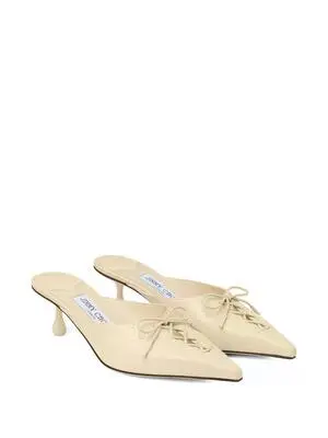 JIMMY CHOO 50mm Scarlett Mules - Neutrals