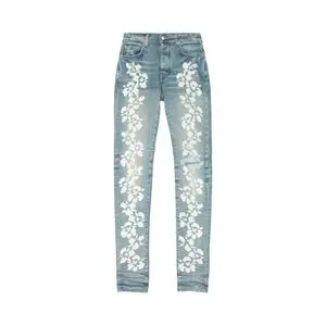 Amiri Hibiscus Stencil Jean