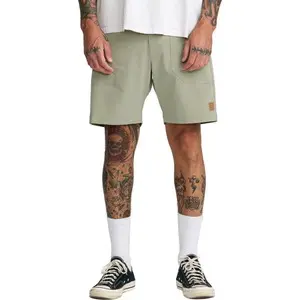 Rvca Brophy Hybrid Corduroy Shorts Light Olive