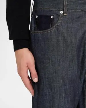 Bottega Veneta Rinsed Denim Intreccio-pocket Jeans - Indigo