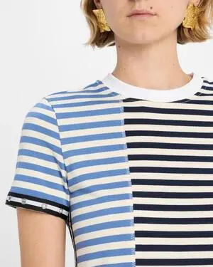 3.1 Phillip Lim Short-sleeve Patchwork T-shirt Dress