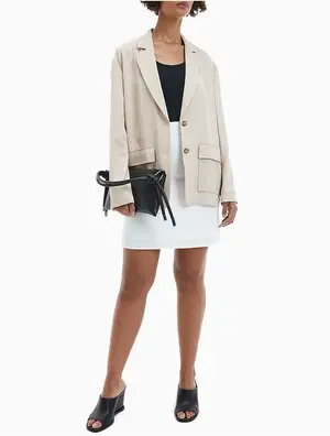 Calvin Klein Recycled Crepe Mini Skirt