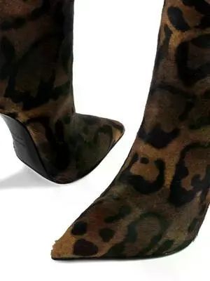LE SILLA Eva 120mm Leopard Print Boots