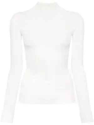 COURREGES Reedition Second Skin Mesh Top - White