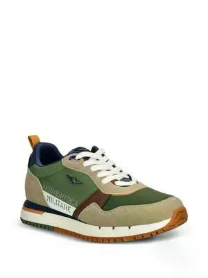 AERONAUTICA MILITARE Panelled Sneakers - Green
