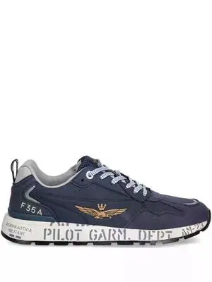 Aeronautica Militare Embroidered Shoes For Men