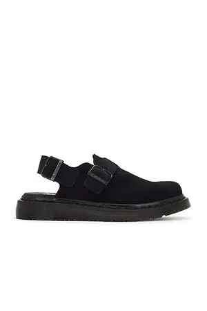 Dr. Martens Jorge Buckled Suede Slip-on - Black
