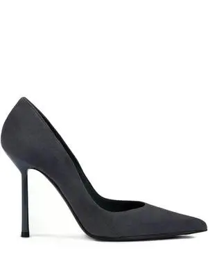 LE SILLA 100mm Bella Suede Pumps - Grey