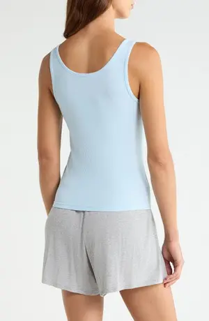 OPEN EDIT Rib Tank - Blue Omphalodes