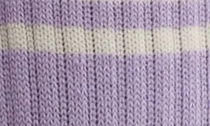LE BON SHOPPE Girlfriend Stripe Quarter Socks - Iris