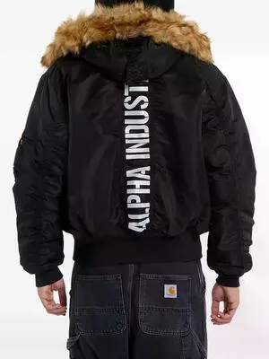Alpha Industries Faux Fur-trim Bomber Jacket