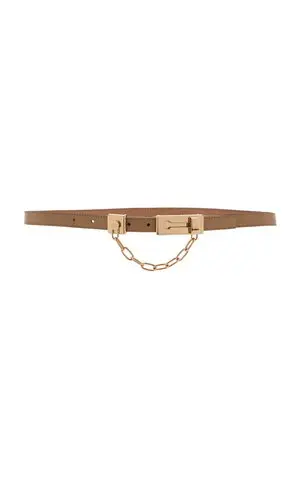 Gabriela Hearst Leather Lock Belt - Nude