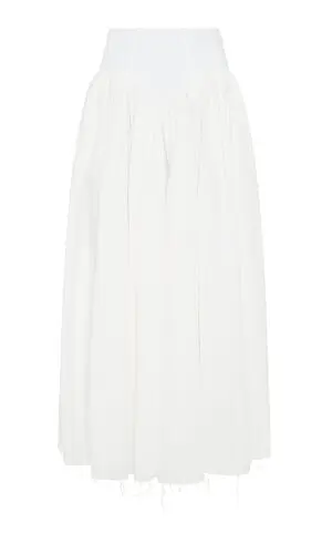 Gabriela Hearst Juniper Linen Skirt - White