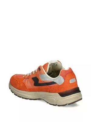 S.W.C STEPNEY WORKERS CLUB Suede-panelled Running Sneakers - Orange