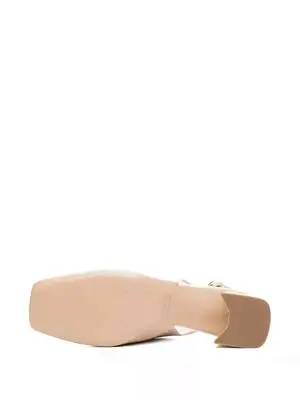 POCHE PARIS Leather Heeled Pumps