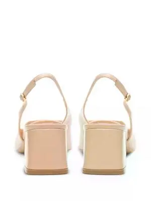 POCHE PARIS Leather Heeled Pumps