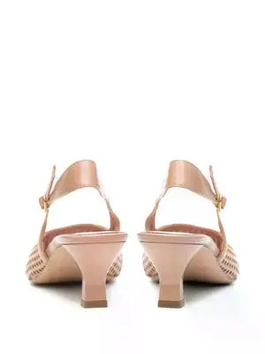 POCHE PARIS Leather Heeled Sandals