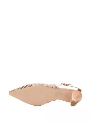POCHE PARIS Leather Heeled Sandals