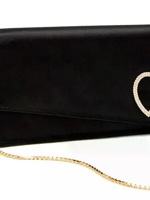 Jennifer Chamandi Embroidered Satin Clutch