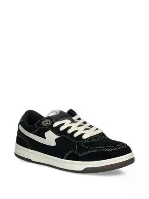 S.W.C STEPNEY WORKERS CLUB Suede Lace-up Sneakers - Black