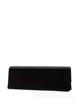 Jennifer Chamandi Satin Clutch With Chain Strap