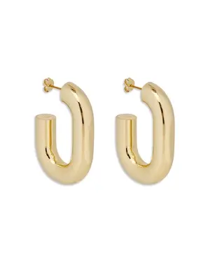Rabanne Xl Link Single Hoop Earring - Gold