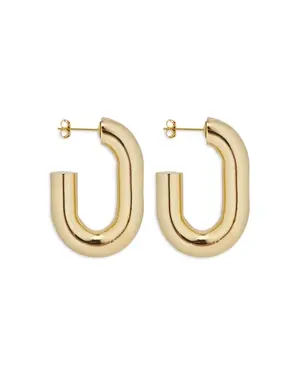 Rabanne Xl Link Single Hoop Earring - Gold