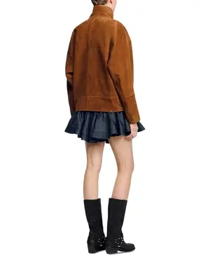 Sandro Oversized Suede Jacket