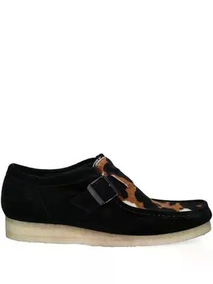 Clarks Leopard-print Loafers - Black