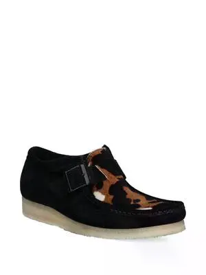 Clarks Leopard-print Loafers - Black