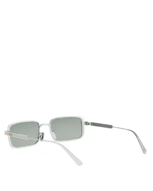 Dior Cannage S2u Rectangle Sunglasses - Palladium/azure Gradient Silver