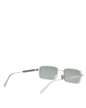 Dior Cannage S2u Rectangle Sunglasses - Palladium/azure Gradient Silver