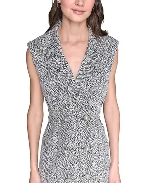 Karl Lagerfeld Paris Abstract Jacquard Jacket Dress